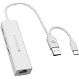 ZEBRONICS TA200UR Type C to Ethernet Adapter 4-in-1 Multiport Hub