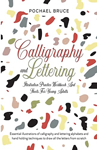 Calligraphy and Lettering Illustration Practice Workbook and sheets for ...