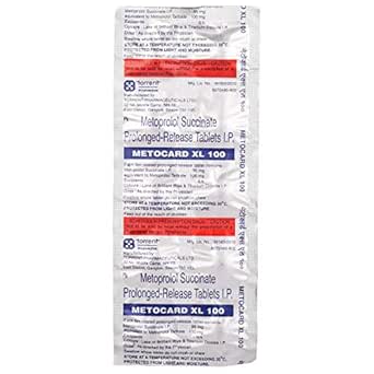 Metocard XL 100 - Strip of 10 Tablets : Amazon.in: Health & Personal Care