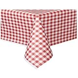 PARTYRama 25 Red and White Check Paper Table Cover 90cm x 90cm: Amazon ...