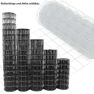 Rete metallica per recinzione giardino, antracite – altezza e lunghezza ...