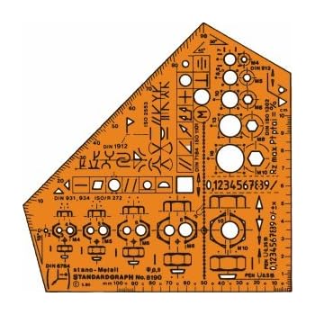 Schablone Zeichenschablone Technisches Zeichnen - EDV Elektronische ...