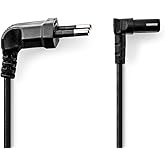 FEDUS 1.2 Meter 2-pin L-Shape Universal Replacement AC Power Cord Cable Wire for LED TV, Printer ...