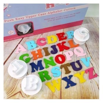 PME Alphabet Cutters for Sugarcraft and Cake Decorating, Set of 26 ...