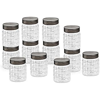 Buy CELLO Checkers Pet Plastic Airtight Container Set (12-Piece, 300 ml ...