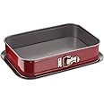 TEFAL Deli Bake Rectangular Springform 36x24cm Baking Pan, Red, Carbon ...