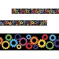Colourful Cogs Classroom Trimmers 14.25m long Notice Board Display ...