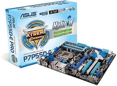 ASUS P7P55D-E PRO Carte-mère ATX LGA1156 Socket P55 USB 3.0, FireWire Gigabit Ethernet audio HD ...