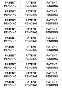 White labels: PATENT PENDING (100 labels, each 70x29.7mm): Amazon.co.uk ...