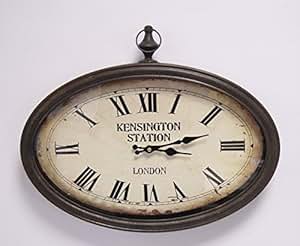 London: Kensington Station Wall Clock Vintage Retro Home 50x40,5 cm ...