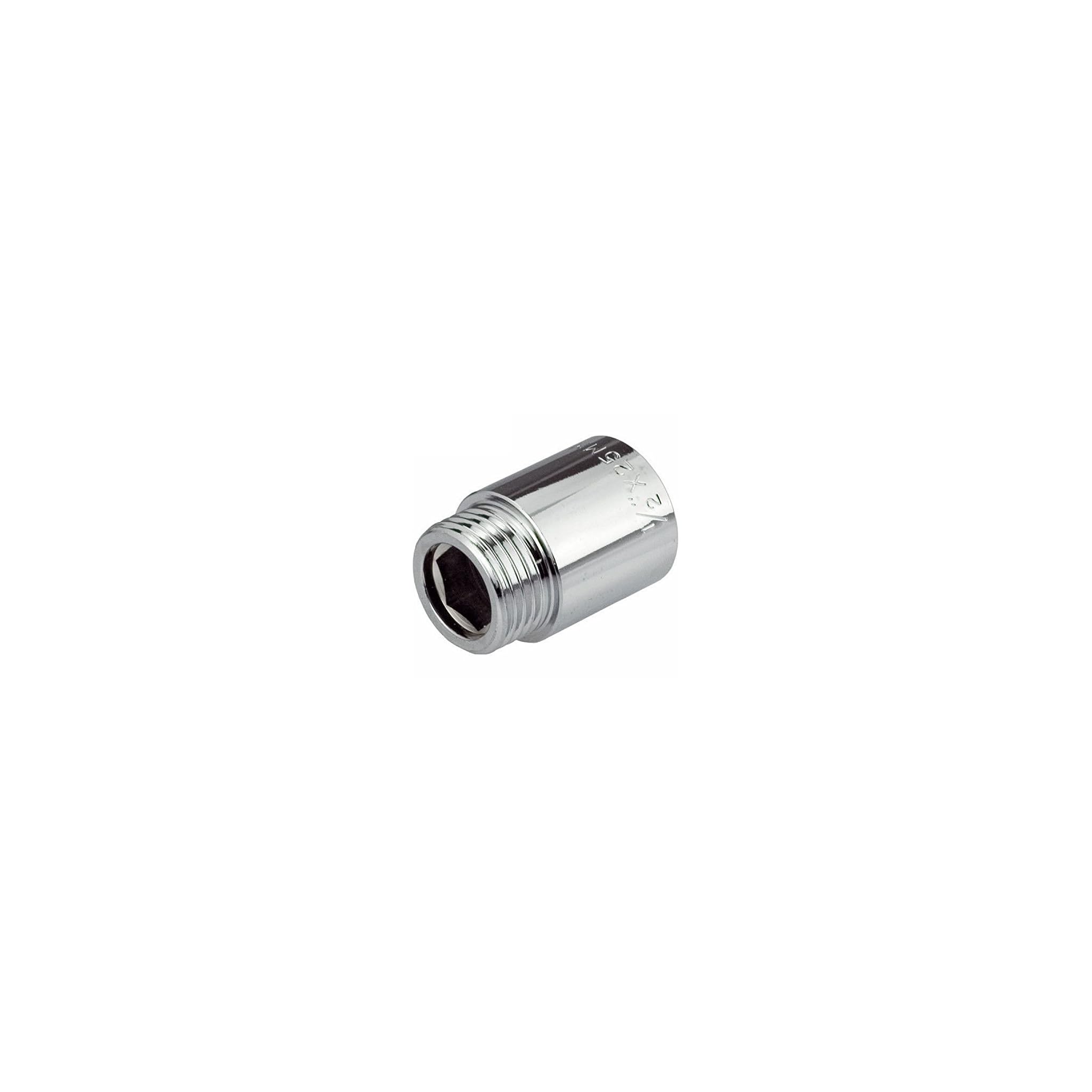 1/2″ BSP (15mm) Pipe Thread Extension Female x Male Chrome Brass – 80mm ...
