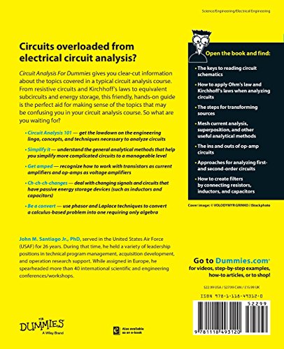 Circuit Analysis For Dummies John M. Santiago livre ~ Nashita Sentientbook