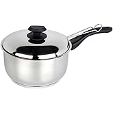 KitchenCraft Large Chip Pan with Basket and Lid 20cm, Stainless Steel ...