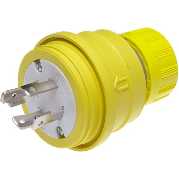 Watertight Devices, Twist-Lock® Plug, 20A, 125V AC, Pole,, 55% OFF
