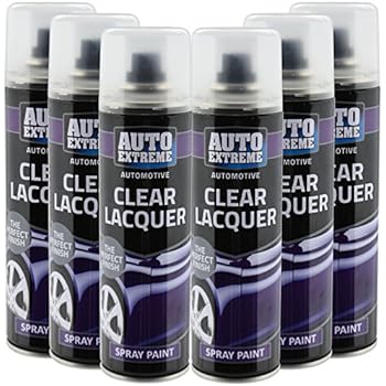 All Purpose Automotive Spray Paint 250ml Can Clear Lacquer Finish ...