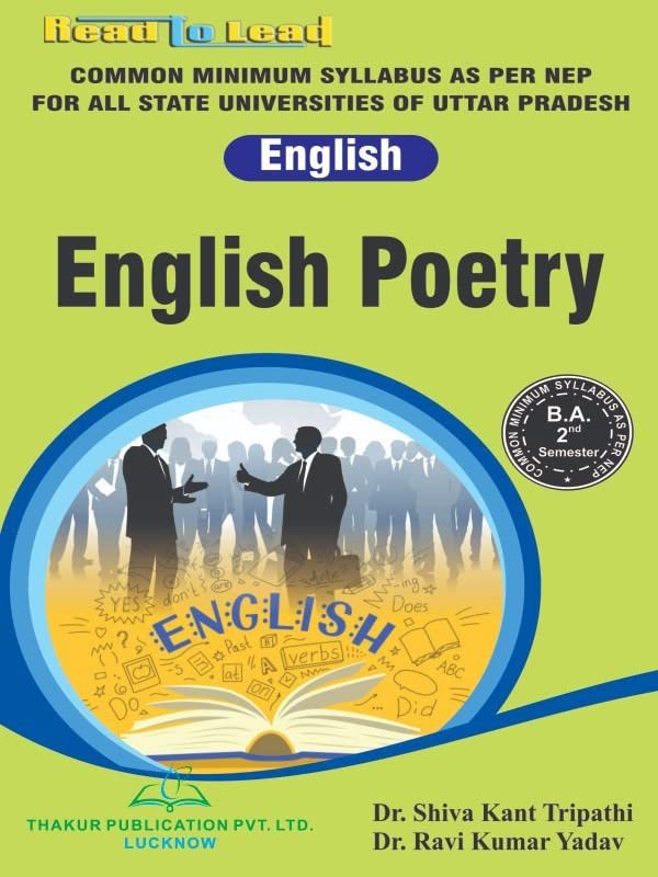 Amazon.in: Buy English poetry /B.A.-2 Semester (NEP Common minimum ...