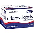 250 Premium Quality Self Adhesive Address Labels On Roll 89mm x 36mm ...