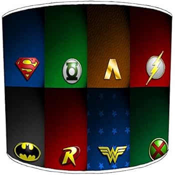 Comic Lampshade for A Ceiling Light Shade Boys Bedroom Superhero ...