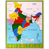 Kinder Creative India Map, Brown : Amazon.in: Office Products