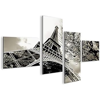 Amazon.de: PARIS schwarz-weiß-Bild - der Eifelturm - ein Hauch von ...