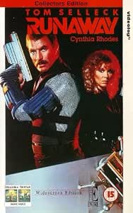 Runaway [VHS] [1985] : Tom Selleck, Cynthia Rhodes, Gene Simmons ...