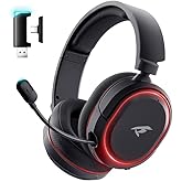 Picun G2 Wireless Gaming Headset, 7.1 Surround Sound, 2.4GHz USB Gaming ...
