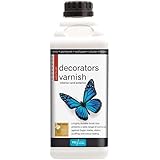 Polyvine Decorators Varnish - Water Resistant Clear Varnish with UV ...
