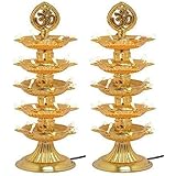 Buy Sensational Nation 5 Layer Electric Diya Deepak Light Pooja Diya ...