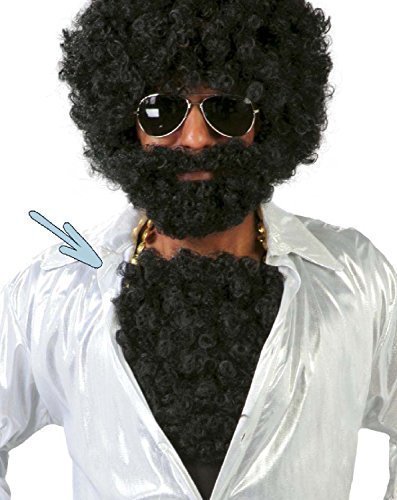 Buy Mens Fake Black Curly Chest Hair Comedy Funny Stag Do Stag Night ...
