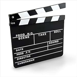 Director's Clapper Board Chalkboard with Printed Panels 30 x 26 cm ...