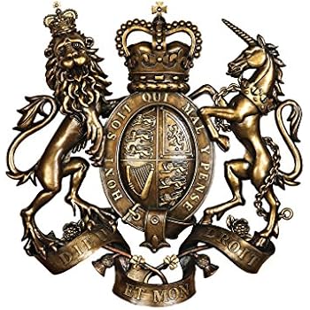 British Royal Coat of Arms Wall Plaque: Amazon.co.uk: Kitchen & Home
