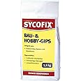 SYCOFIX Bau- & Hobby-Gips zum Einsetzen von Dübeln, Füllen von Löchern ...