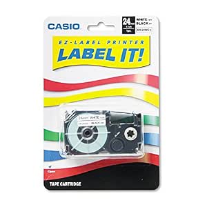 Casio 24mm White EZ Label Printer Tape: Amazon.in: Office Products