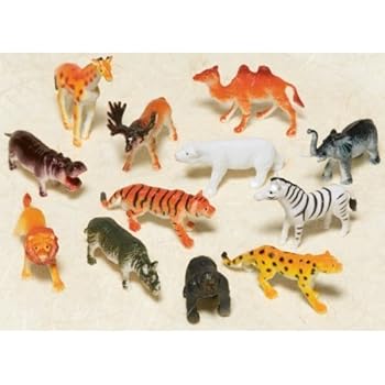 Animals Figure,54 Piece Mini Jungle Animals Toys Set With Gift Box,Zoo ...