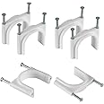 Hi-Plasst 25mm Double Nail Pipe Cable Clips (Pack of 50) | 1 Inch CPVC ...