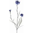 artplants.de Fake cornflower KELSIE, blue, 28"/70cm, Ø1.6"/4cm ...
