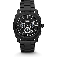 Fossil Watch for Men Nate, Quartz Chronograph Movement, 50 mm Black ...