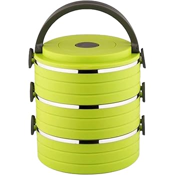 3 Layer Tier Stainless Steel Thermal Insulated Stackable Lunch Box ...