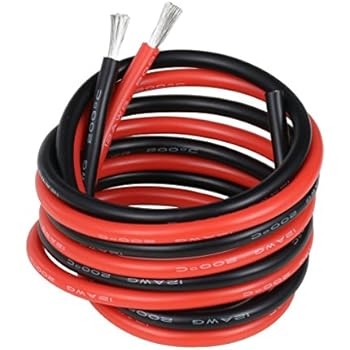 Cavo elettrico TUOFENG 12 AWG 12 fili di silicone calibro 6 metri [3 m nero e 3 m rosso] filo di ...