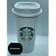 Starbucks White Reusable Travel Mug/Cup/Tumbler Grande Medium, 16oz ...