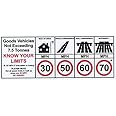 Van Speed Limit Sticker 149MM X 60MM Courier Van Minibus Know Your ...