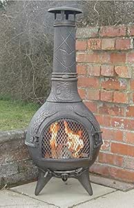 Castmaster stoves® - Calico Cast Iron Chiminea FREE BBQ Grill included ...