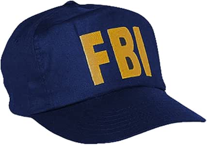 FBI Baseball Cap Blue with Yellow Stitching: Amazon.co.uk: Sports ...