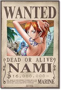 One Piece Wanted Steckbrief Nami (52x38cm) Poster Plakat : Amazon.de: Küche, Haushalt & Wohnen