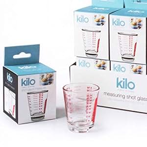 Shot Glass Measure with measurements: Amazon.co.uk: Kitchen & Home