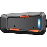 EDYELL Motorcycle Helmet Bluetooth on Ear Headset,Connects to 2 Phones ...