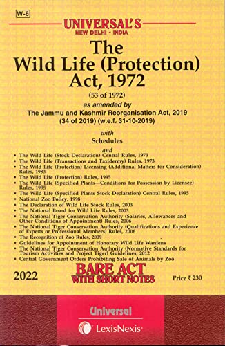 Buy The Wild Life (Protection) Act, 1972 [2022e] Book Online at Low ...