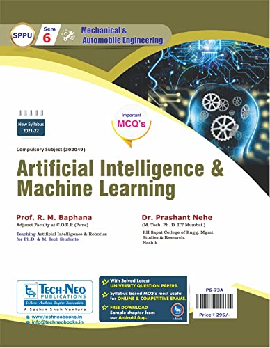 Buy Artificial Intelligence and Machine Learning For SPPU Sem 6 Mechanical Course Code : 302049 ...