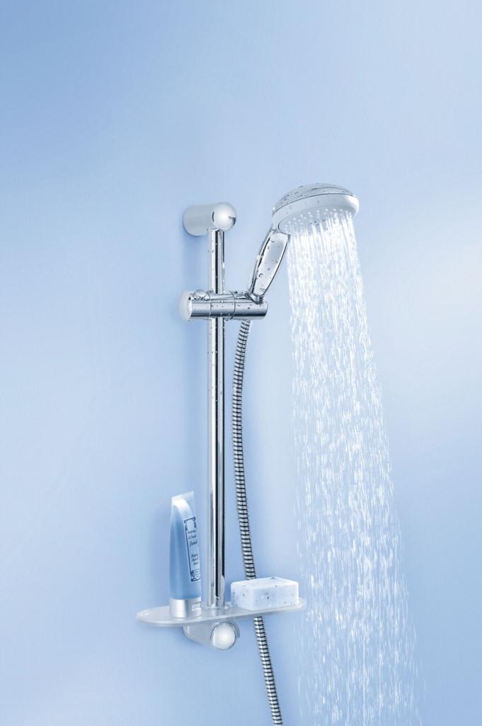 Grohe Systèmes de Douche- Support de Douche Mural 28605000, Chrome ...