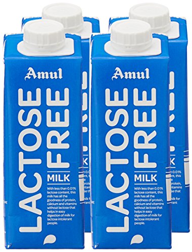 Buy Amul Lactose Free Milk, 250ml (Pack of 4) on Amazon | PaisaWapas.com